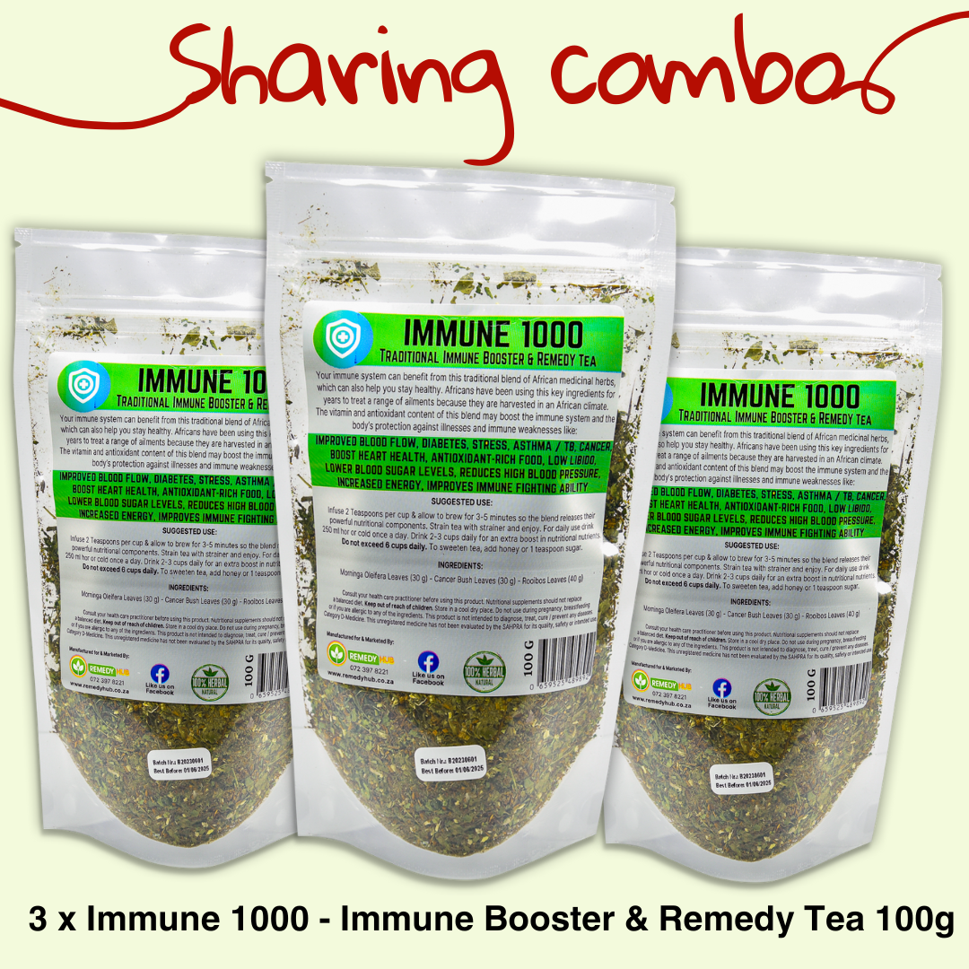 3 x 100gram - Immune 1000 – Traditional Immune Booster & Remedy Tea ...