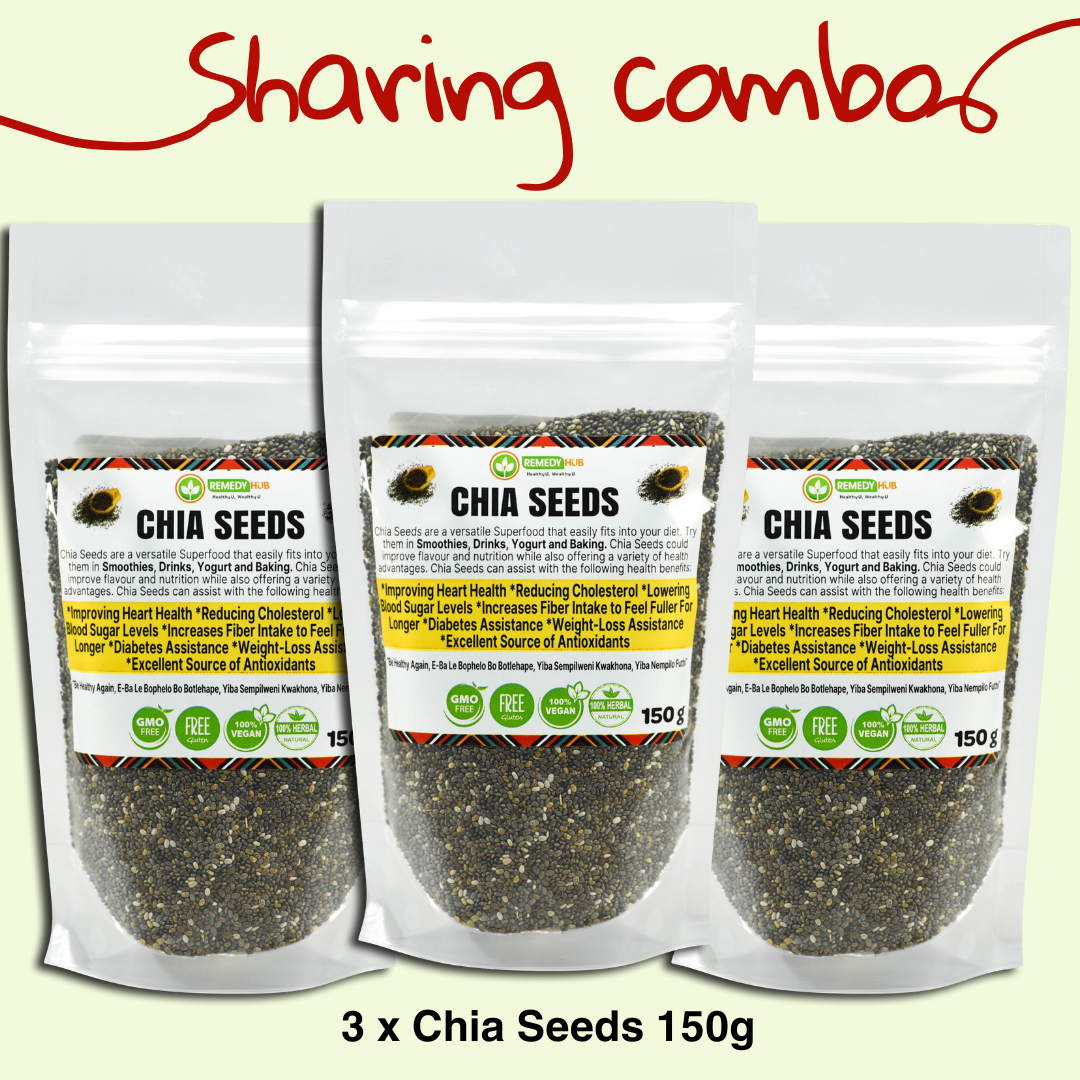 3 x Chia Seeds 150g - Remedy Hub